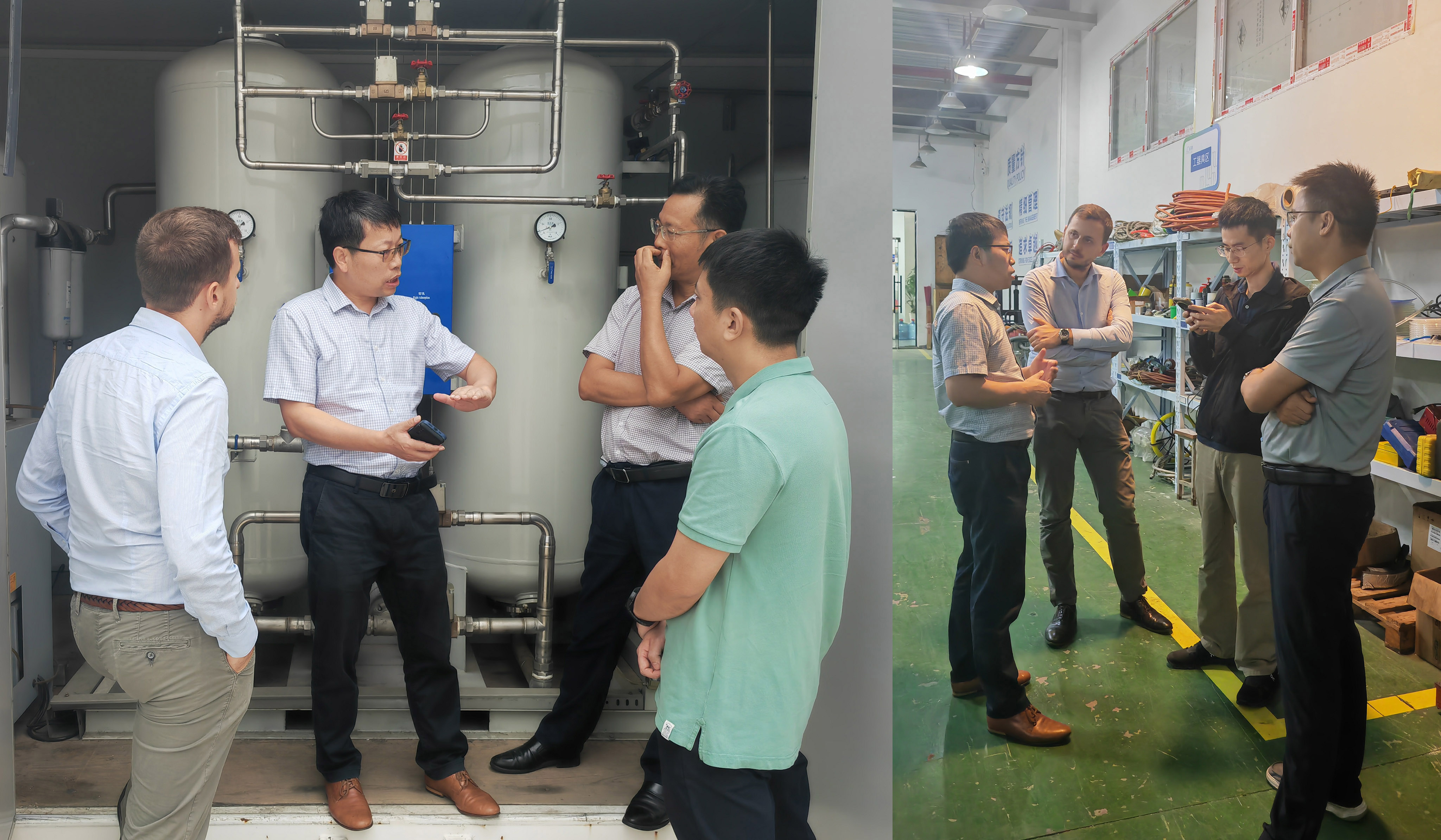 SOL GROUP from Italy visits_Hangzhou medoxygen Technology Co., Ltd